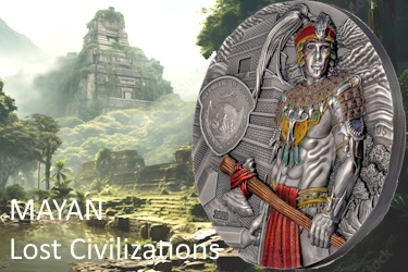 MAYAN Lost Civilizations 2 oz Silver Coin - Echoes of a vanished world ...
