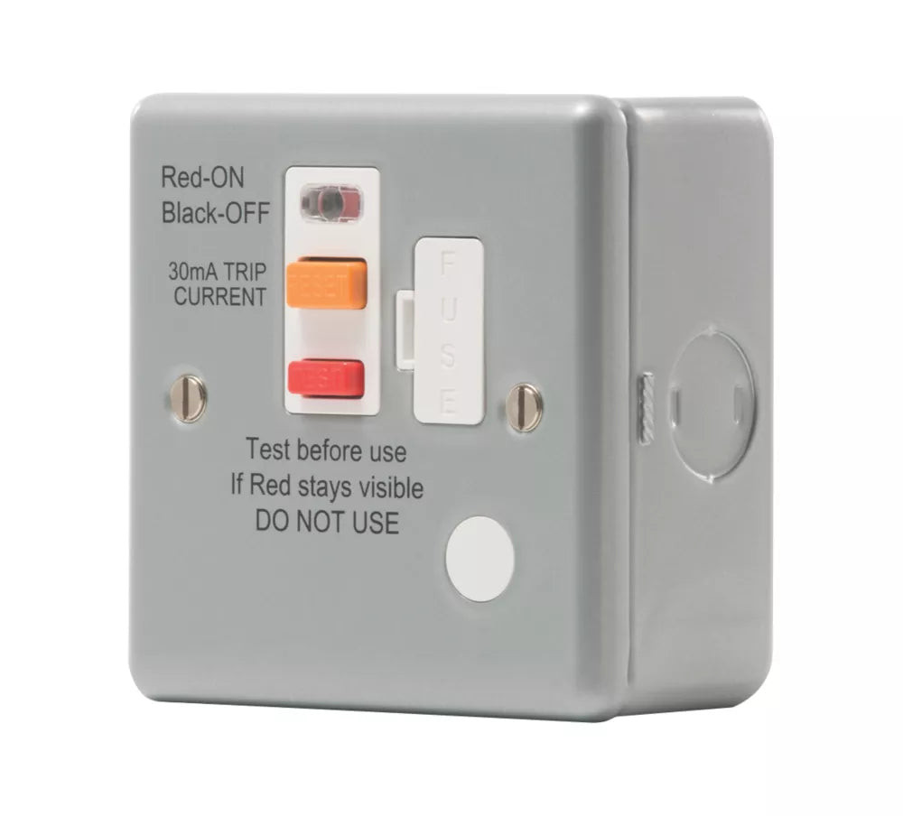 BRITISH GENERAL 13A UNSWITCHED METAL CLAD PASSIVE FUSED SPUR & FLEX ...