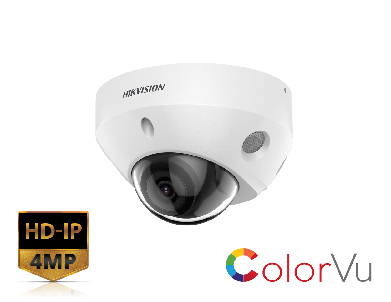 HIKVISION DS-2CD2547G2-LS(2.8MM) - 4MP ColorVu Fixed mini Dome Network ...