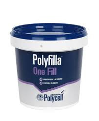 POLYCELL TRADE POLYFILLA ONE FILL TUB WHITE 1LTR