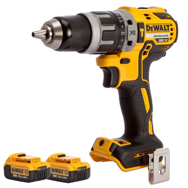 Dewalt DCD796N 18v XR Brushless 2 Speed Combi Drill With 2 x 4.0Ah ...