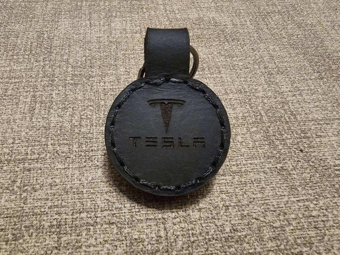 Personalized Leather Smart Key Card Fob for Tesla Model 3 / Y (Made to ...