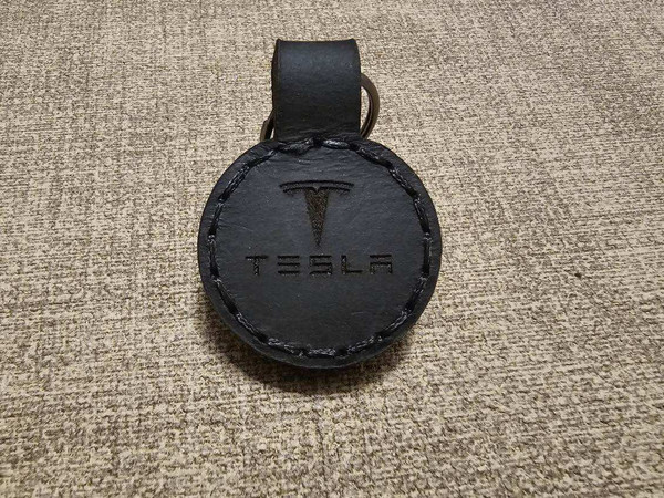 Personalized Leather Smart Key Card Fob for Tesla Model 3 / Y (Made to ...
