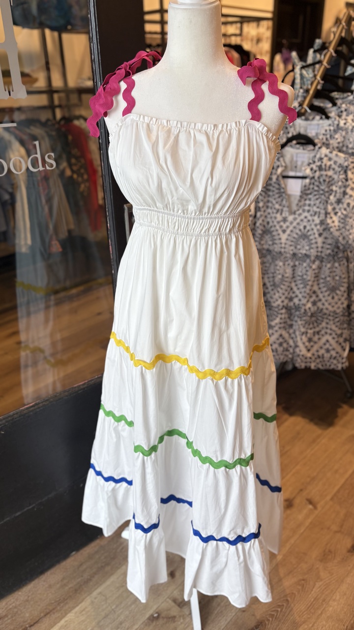 Rainbow Ric Rac Dress - Sweet Mash