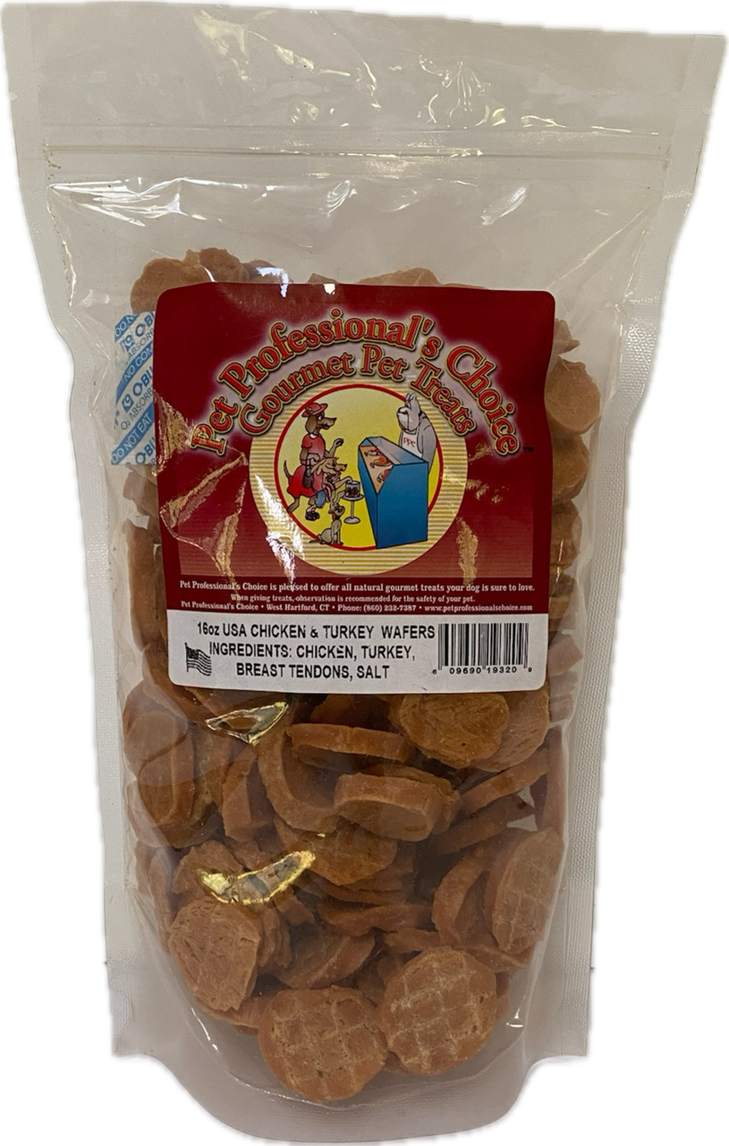 1lb USA Chicken & Turkey Wafers - Pet Professional's Choice