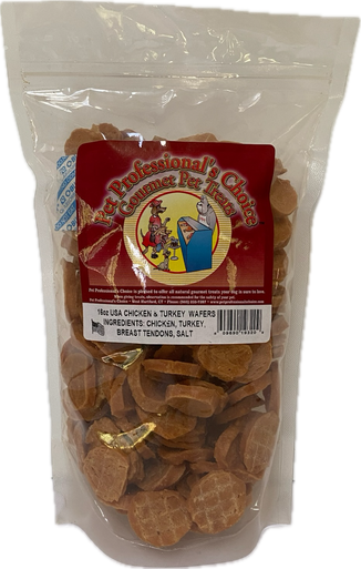 1lb USA Chicken & Turkey Wafers - Pet Professional's Choice
