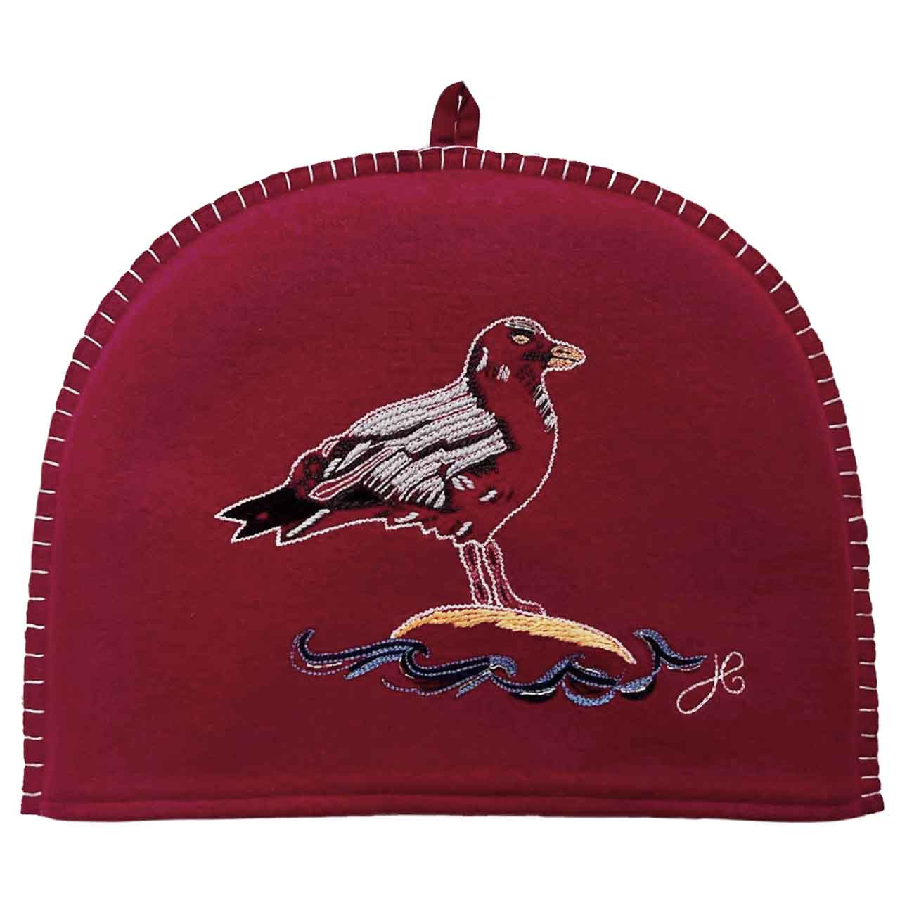 Red Wool Seagull Tea Cosy | Jan Constantine