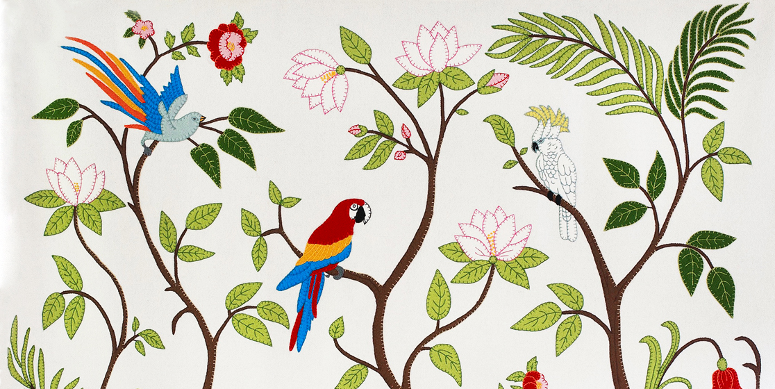 Jan Constantine | Hand Embroidered Textiles | Hand embroidered Cushions ...