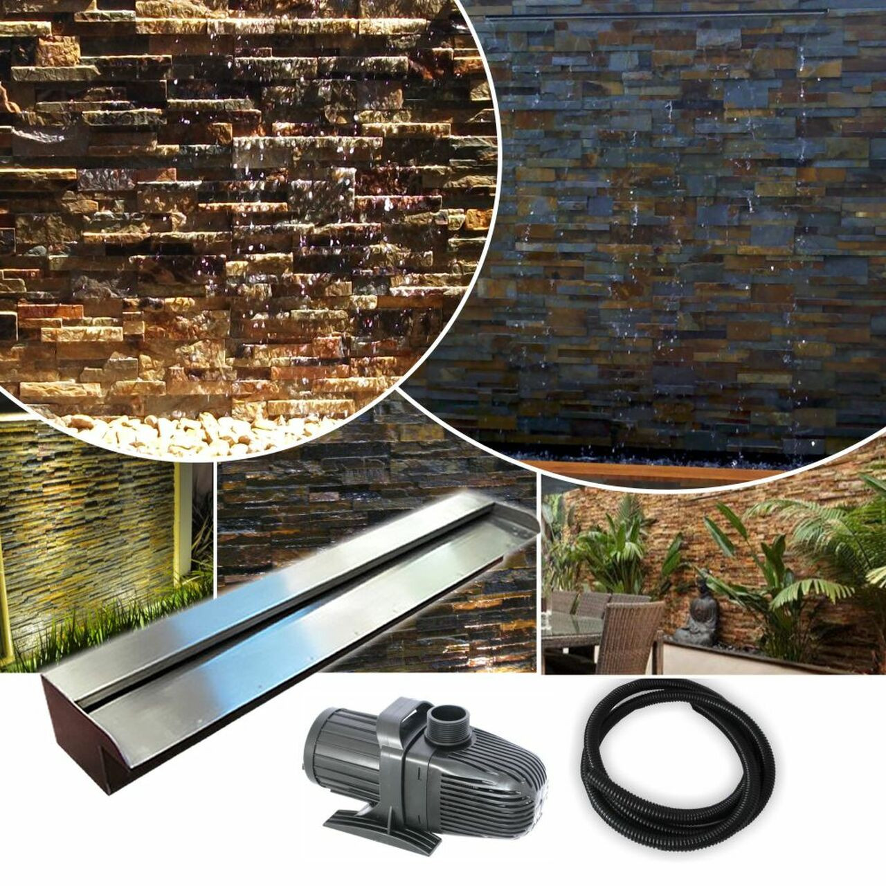 DIY Water Wall Kits Australia | Wall Wash Cascade Effect Spillways ...