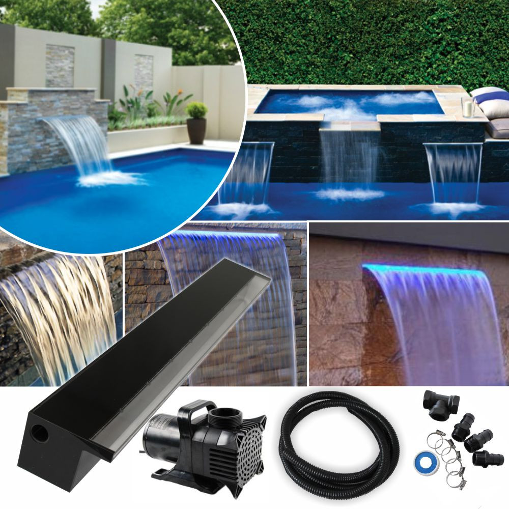 Luponds 1200mm Acrylic Water Blade with 135mm Lip Sheer Decent ...