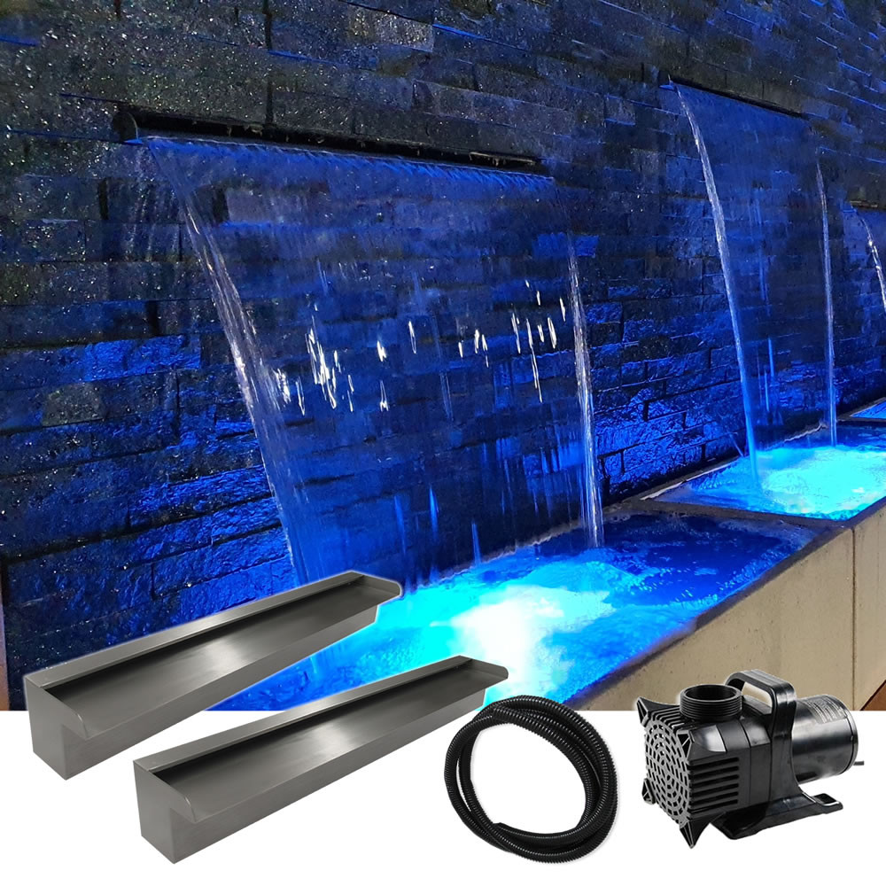 WATER WALL - DIY Water Wall Kits - Projecting Sheer Descent Effect ...