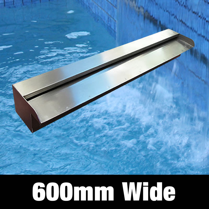 Water Feature Stainless Steel Spillway | Water Blade | Water Wall | Pool