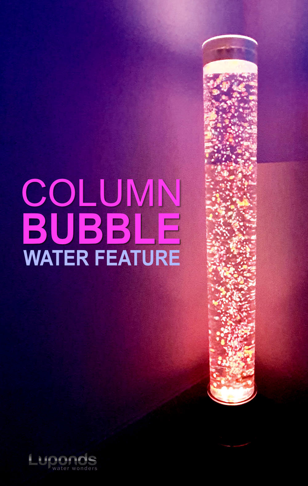 Bubble Tube Water Feature LED Sensory