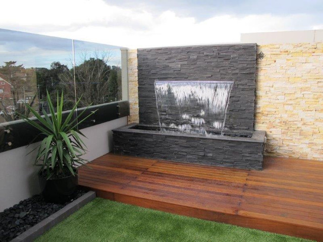 DIY Wall Cascading Water Features with Stone Cladding - DIYMegaStore.com.au