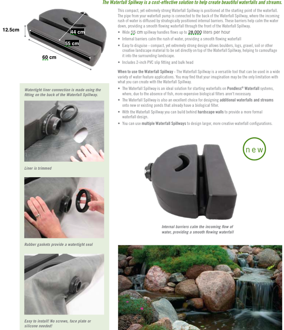 Waterfall Diffuser to create your own water feature pond