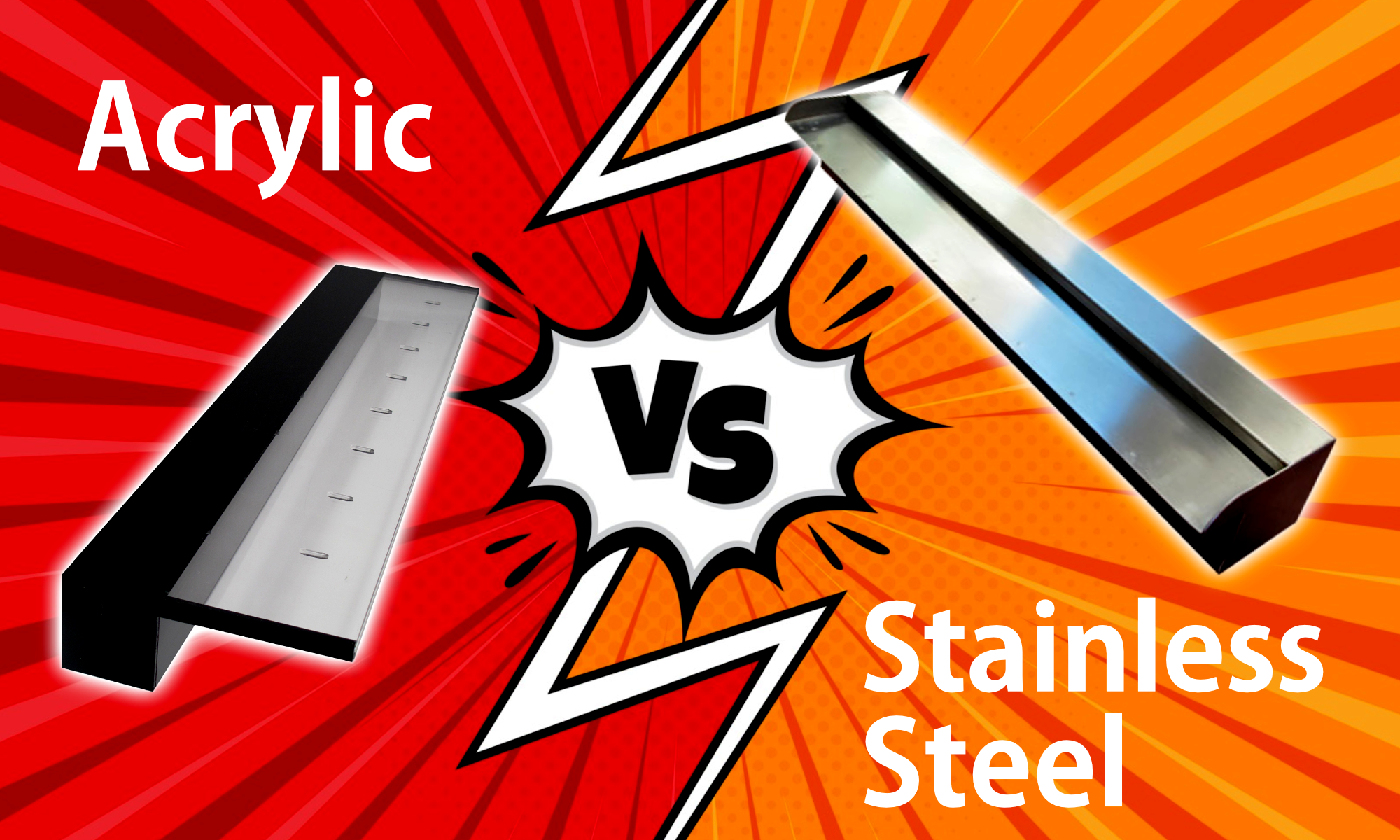 Luponds Stainless Steel vs Luponds Acrylic Water Wall Spillways: Which ...