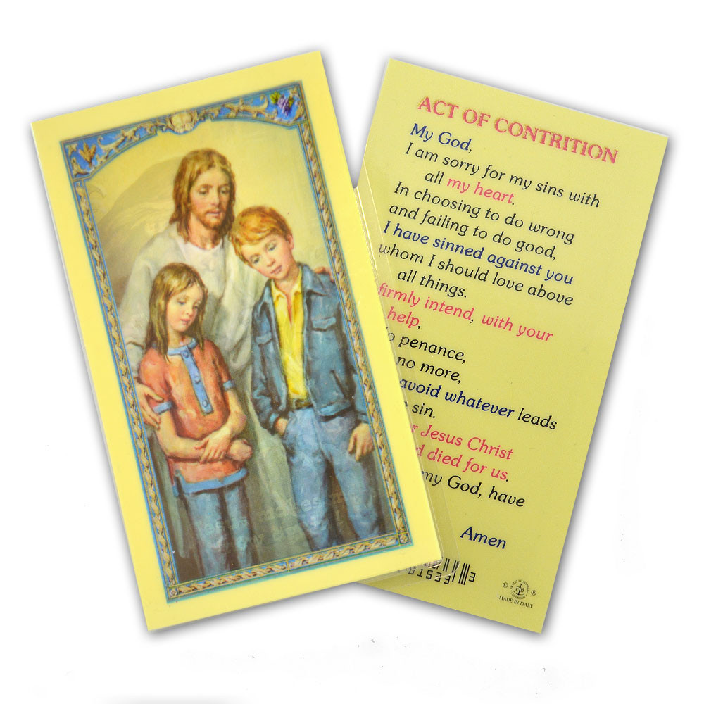 Catholic Act Of Contrition Prayer Card | St. Patrick's Guild