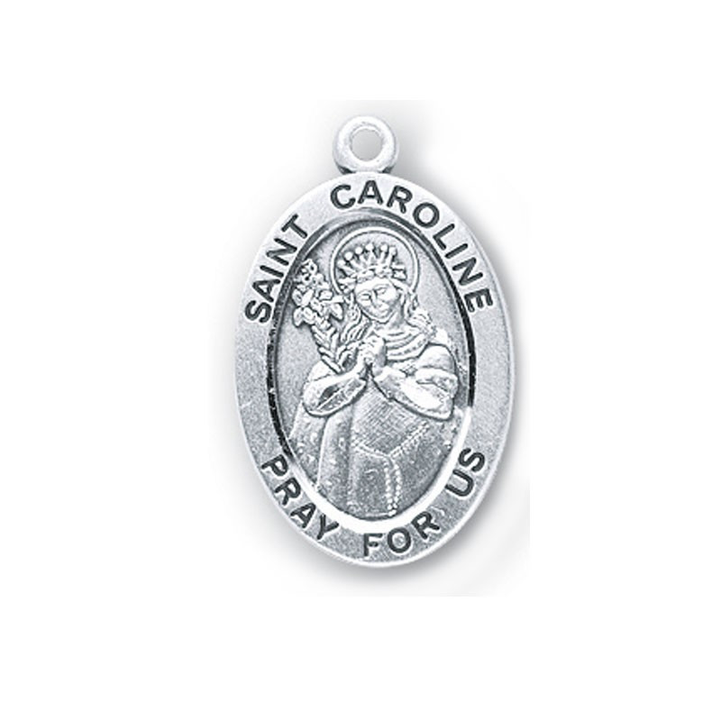 St. Caroline Medal Necklace | St. Patrick's Guild
