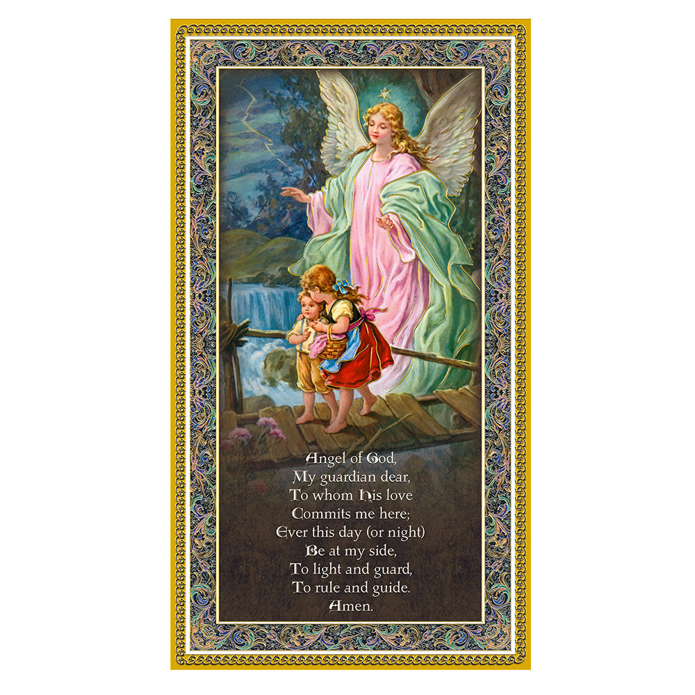 Guardian Angel Plaque 5x9IN | St. Patrick's Guild
