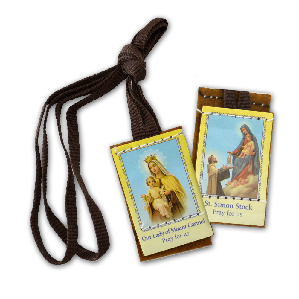 Brown Scapular Necklace | St. Patrick's Guild