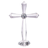 Acrylic Standing Cross with Crystal Center | St. Patrick's Guild