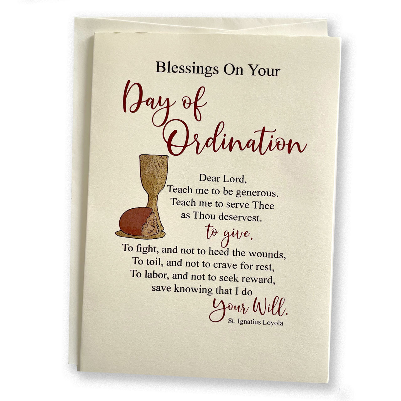 Blessings on Ordination Day Card | St. Patrick's Guild
