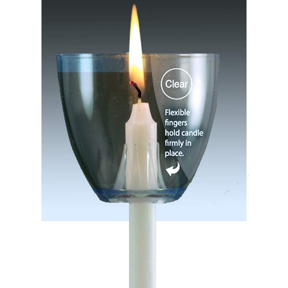 Clear Plastic Candle Cup Drip Protectors/Pkg 100 | St. Patricks Guild