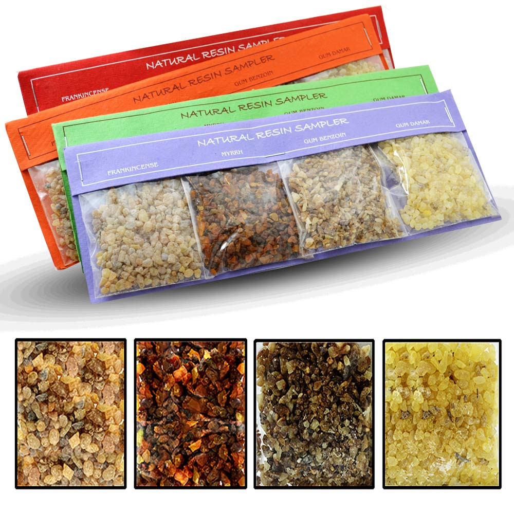 Natural Resin Incense Sampler with 4 Packets | St. Patricks Guild