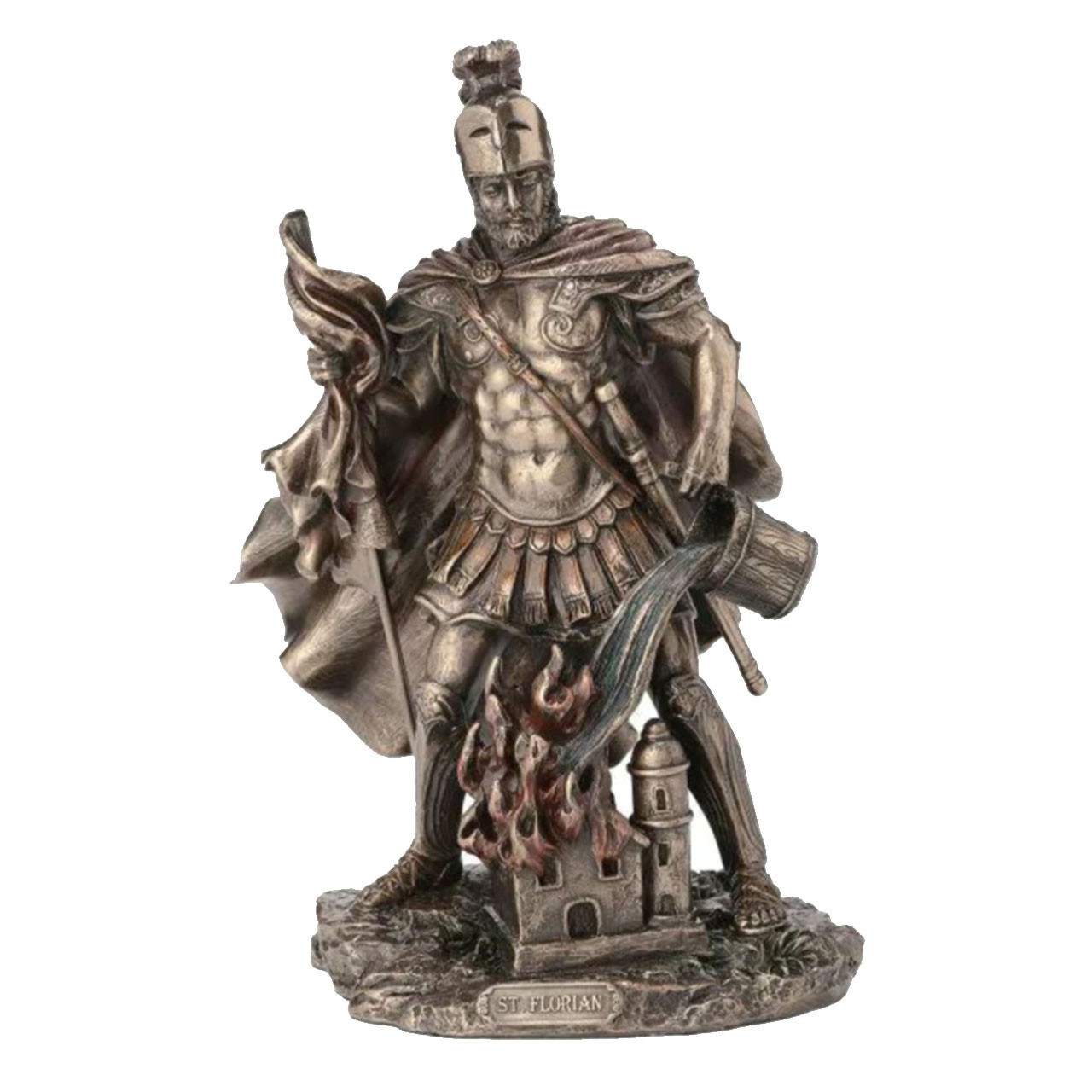 9" St. Florian Statue | St. Patrick's Guild