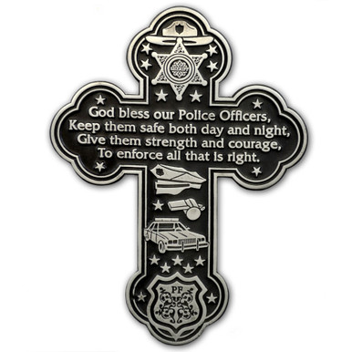Police Officer Blessing Wall Cross | St. Patrick's Guild