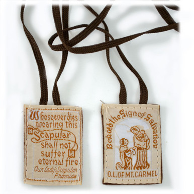 Cloth Scapular Brown | St. Patrick's Guild