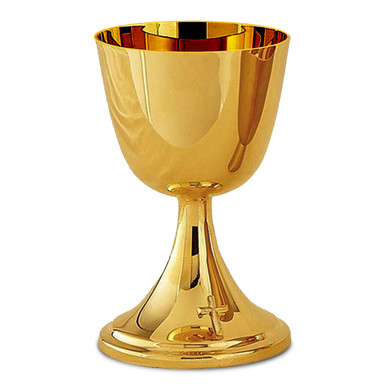 Gold-Plated Communion Cup w/Polished Finish | St. Patrick's Guild