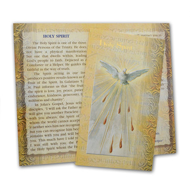 Holy Spirit Mini Lives Holy Card | St. Patrick's Guild