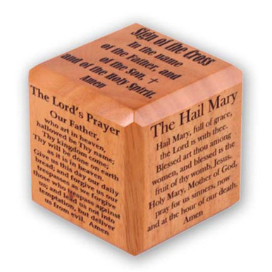 Prayer Cube Basic Prayers 2.5IN | St. Patrick's Guild