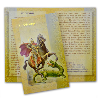St. George Folded Holy Card | St. Patrick's Guild
