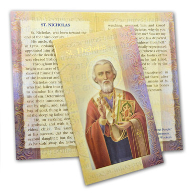St. Nicholas Folded Holy Card | St. Patrick's Guild