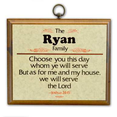 Personalized Family Last Name Plaque | St. Patrick's Guild