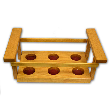 Oak 6 Cup Carrier | St. Patrick's Guild