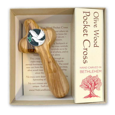 Olive Wood Peace Cross | St. Patrick's Guild