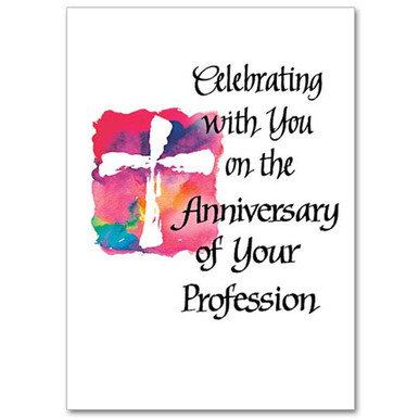Religious Profession Anniversary Card | St. Patrick's Guild