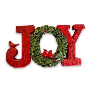 "Joy" Cardinal Tabletop Decoration | St. Patrick's Guild