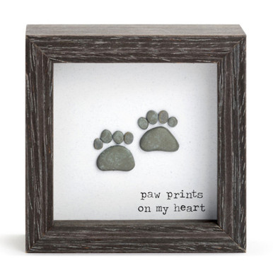 Paw Prints on My Heart Mini Plaque | St. Patrick's Guild