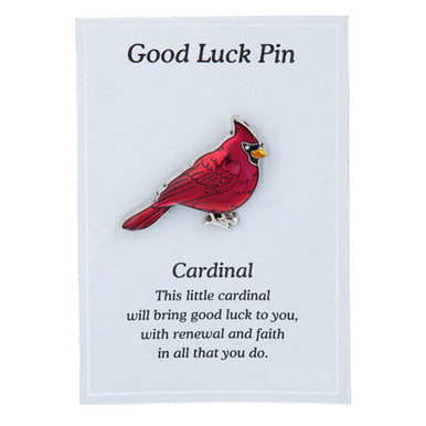 Good Luck Cardinal Pin | St. Patrick's Guild