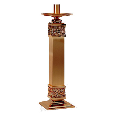 90C35 Paschal Candlestick in Bronze | St. Patrick's Guild