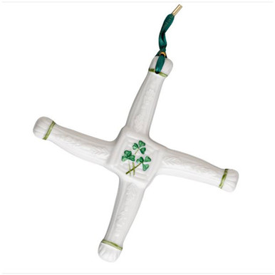 Belleek St. Brigid Wall Cross | St. Patrick's Guild