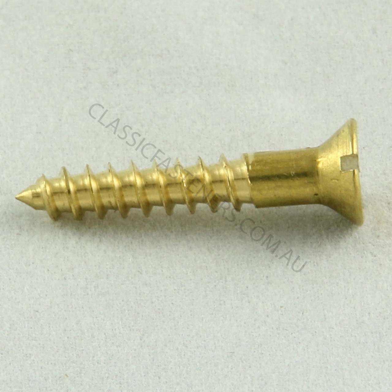 Wood Screw Csk Brass 8G x 1 - Classic Fasteners