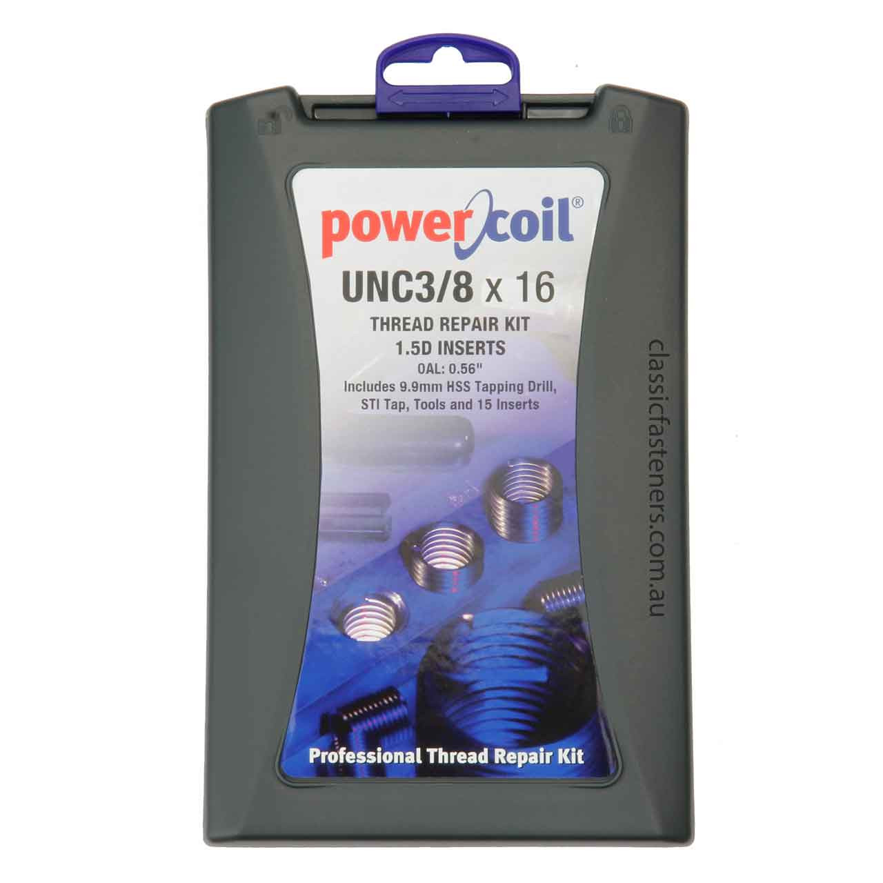 Powercoil Thread Insert Kit 3 8 16 Unc Classic Fasteners