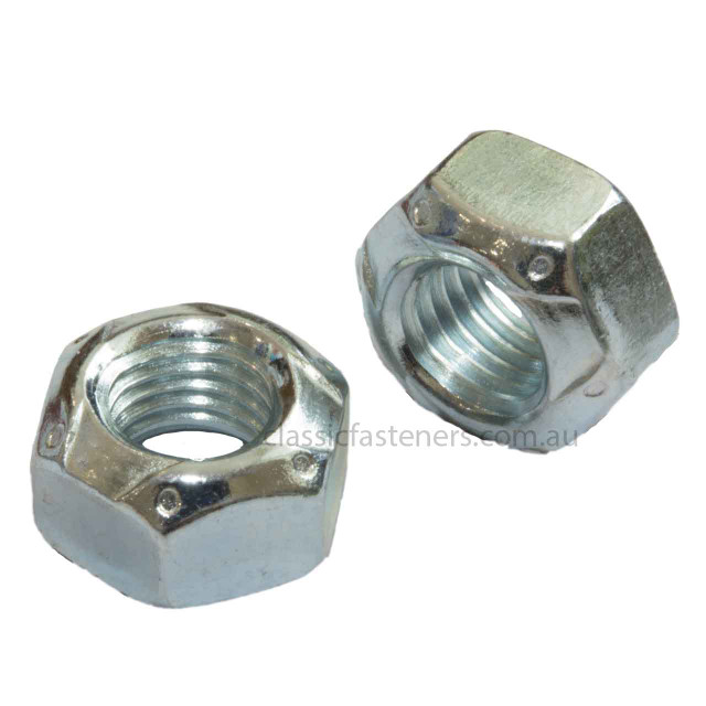 3/8-24 UNF Cone Lock Nut Grade C Zinc - Classic Fasteners