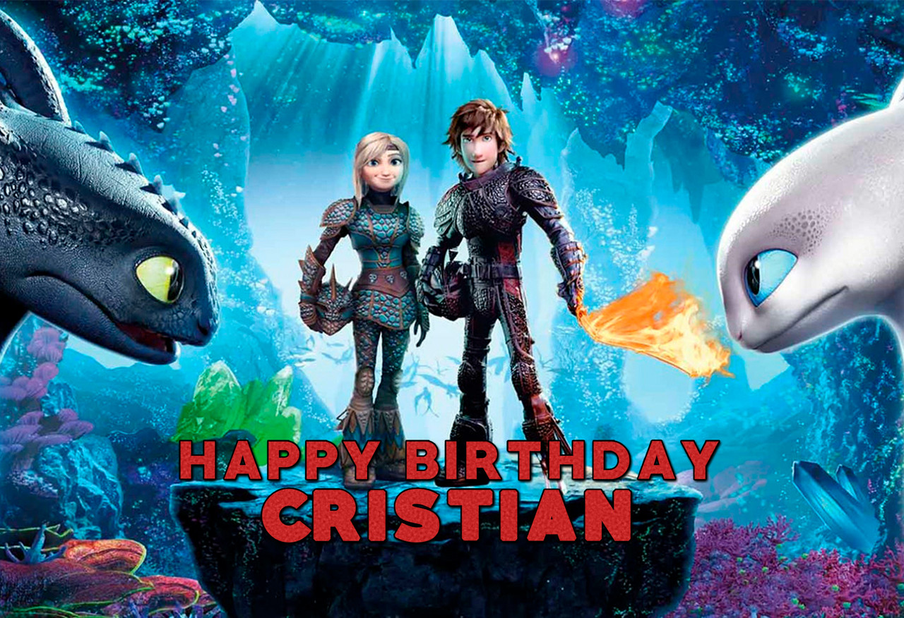 How to Train Your Dragon The Hidden World Personalized Poster
