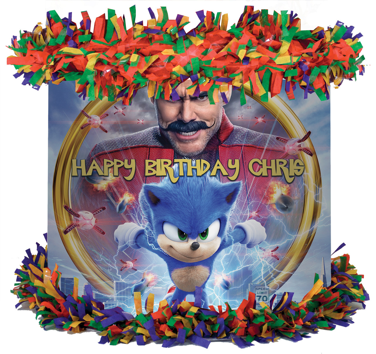 Sonic the Hedgehog Personalized Pinata | worldofpinatas.com
